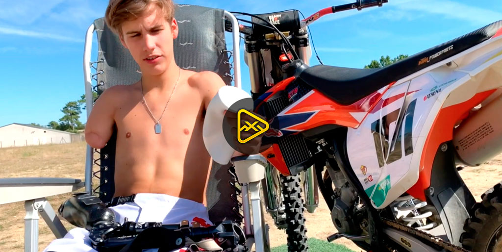 Espíritu de superación, Hugo Barat, motocross con solo un brazo -vídeo-