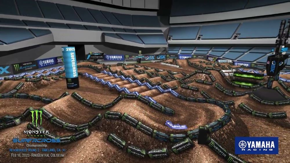 Oakland SX Track Map Video - MX1Onboard.com