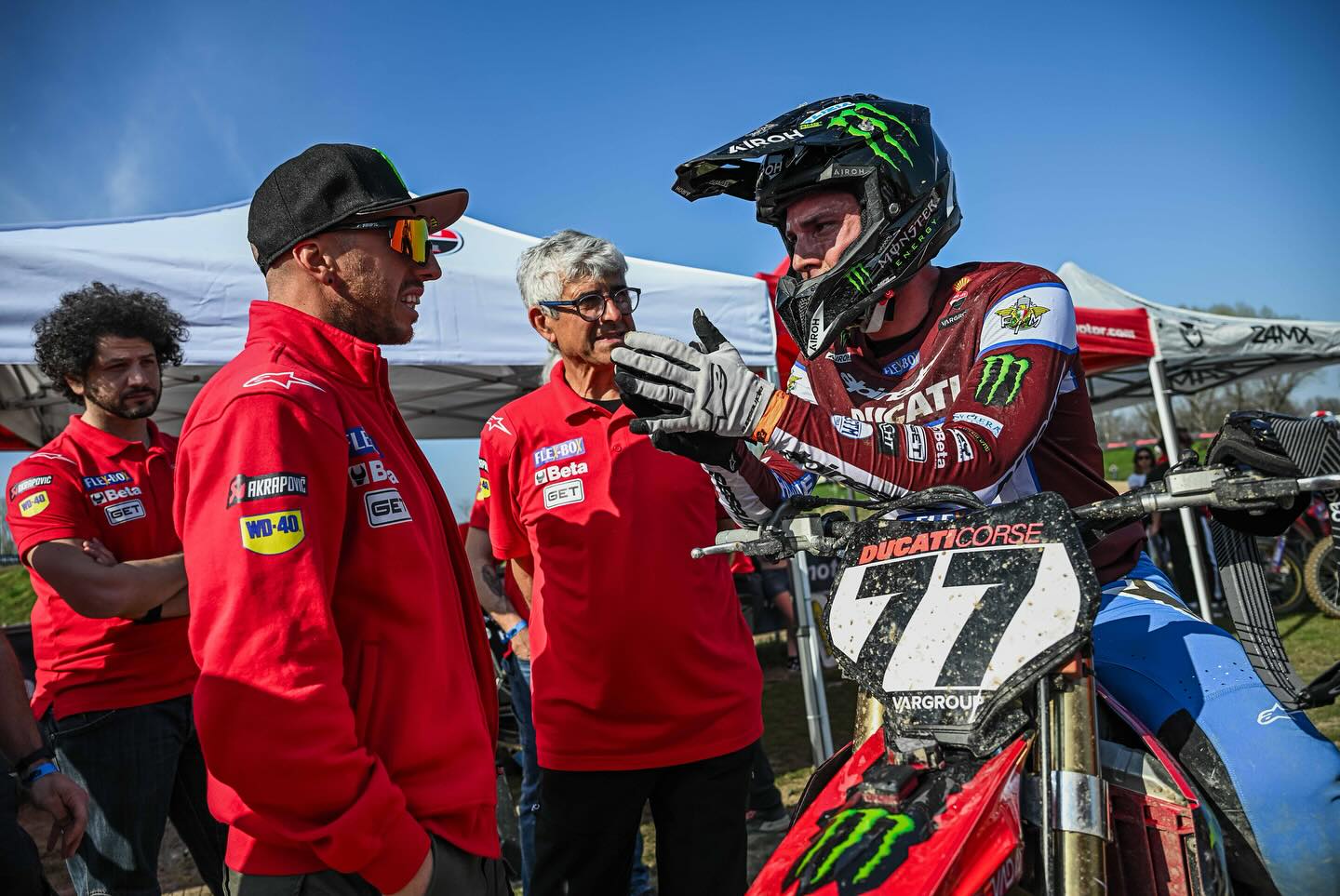 Alessandro Lupino on his historic Ducati debut at Mantova - MX1Onboard.com